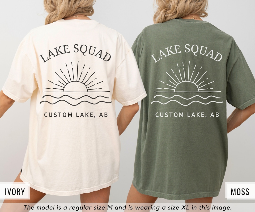 Custom Lake Squad Shirt, Personalized Lake Group Tshirt, Lake House ...