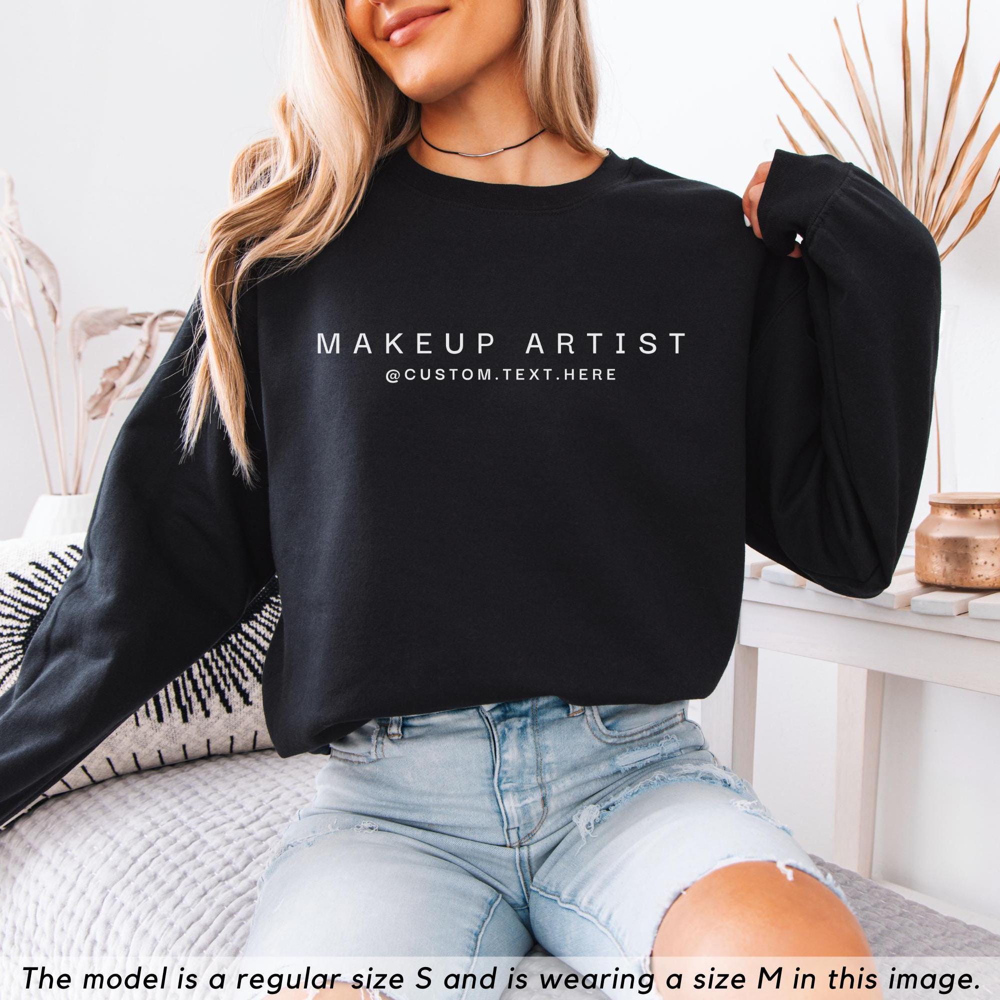 Makeup Artist Sweater, Cosmetologist Sweatshirt, Instagram Makeup Salon ...