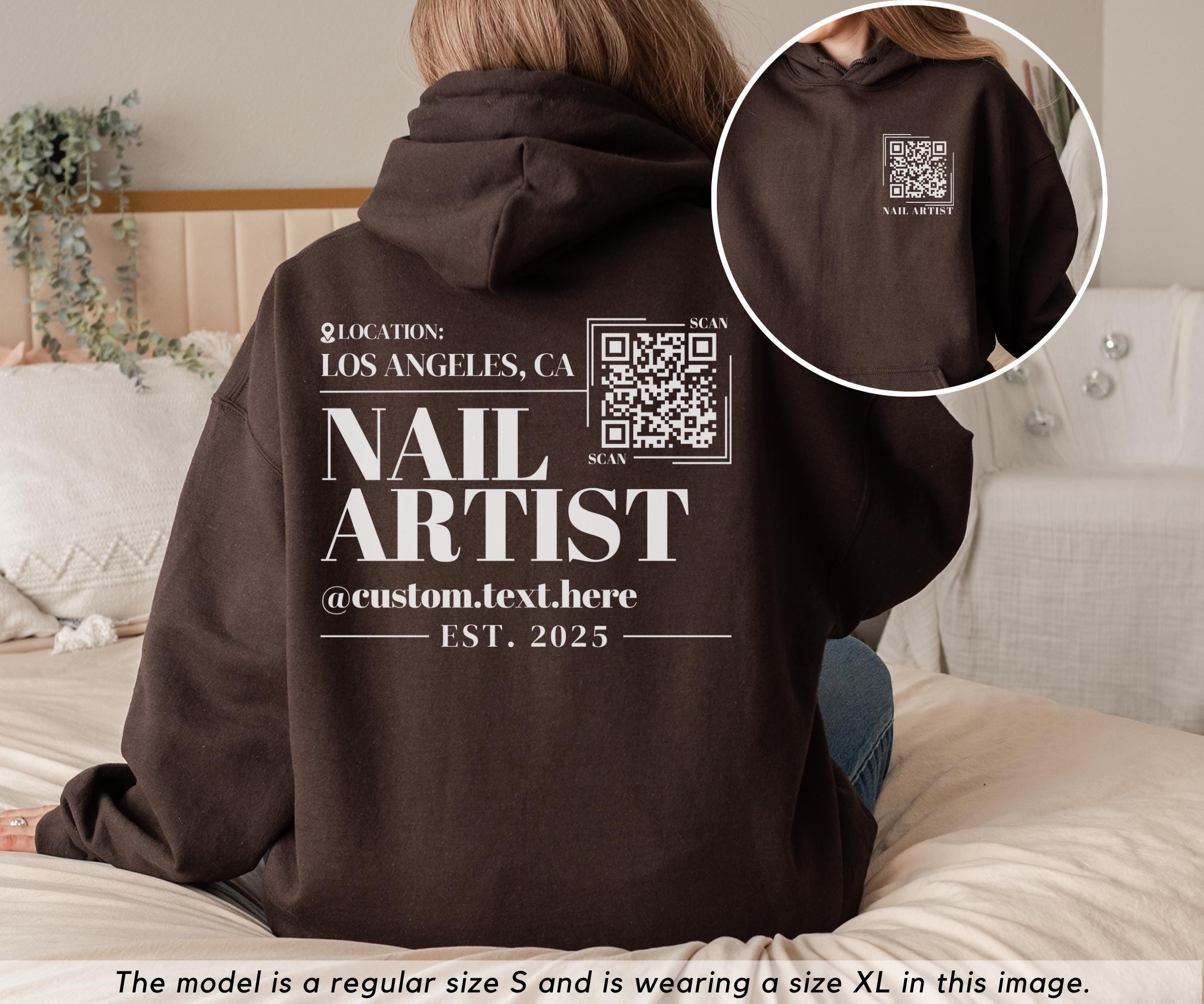 Custom Nail Artist Sweatshirt, Nail Tech Sweater, Nail Artist Crewneck ...