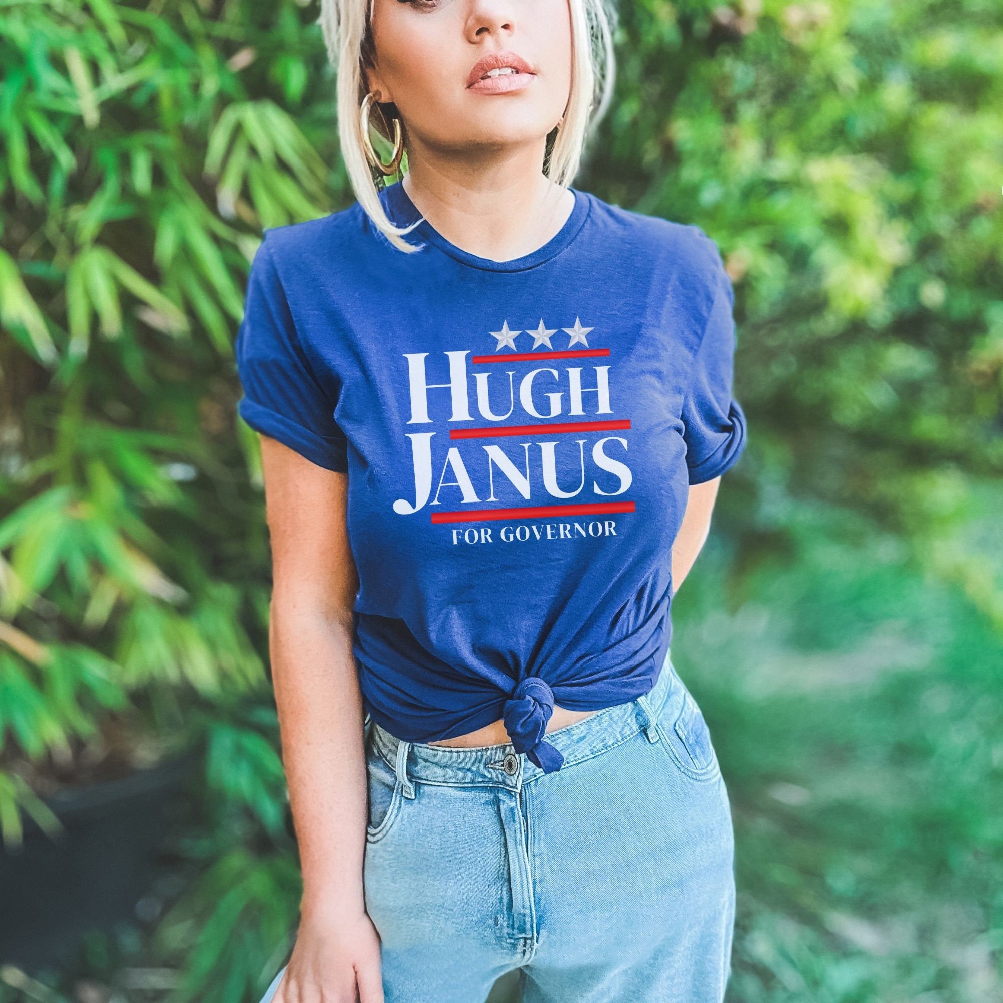 Hugh Janus for Governor Funny Political Unisex Shirt, Political Humor ...
