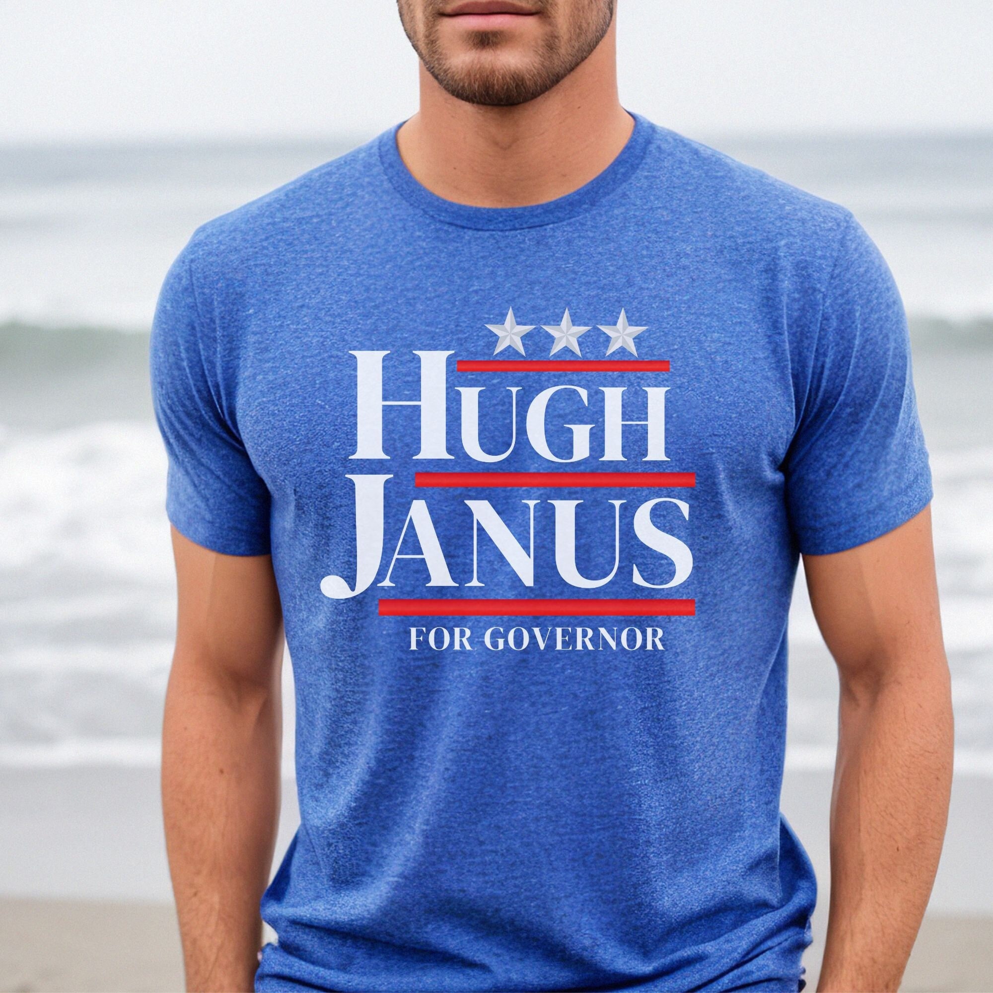 Hugh Janus for Governor Funny Political Unisex Shirt, Political Humor ...