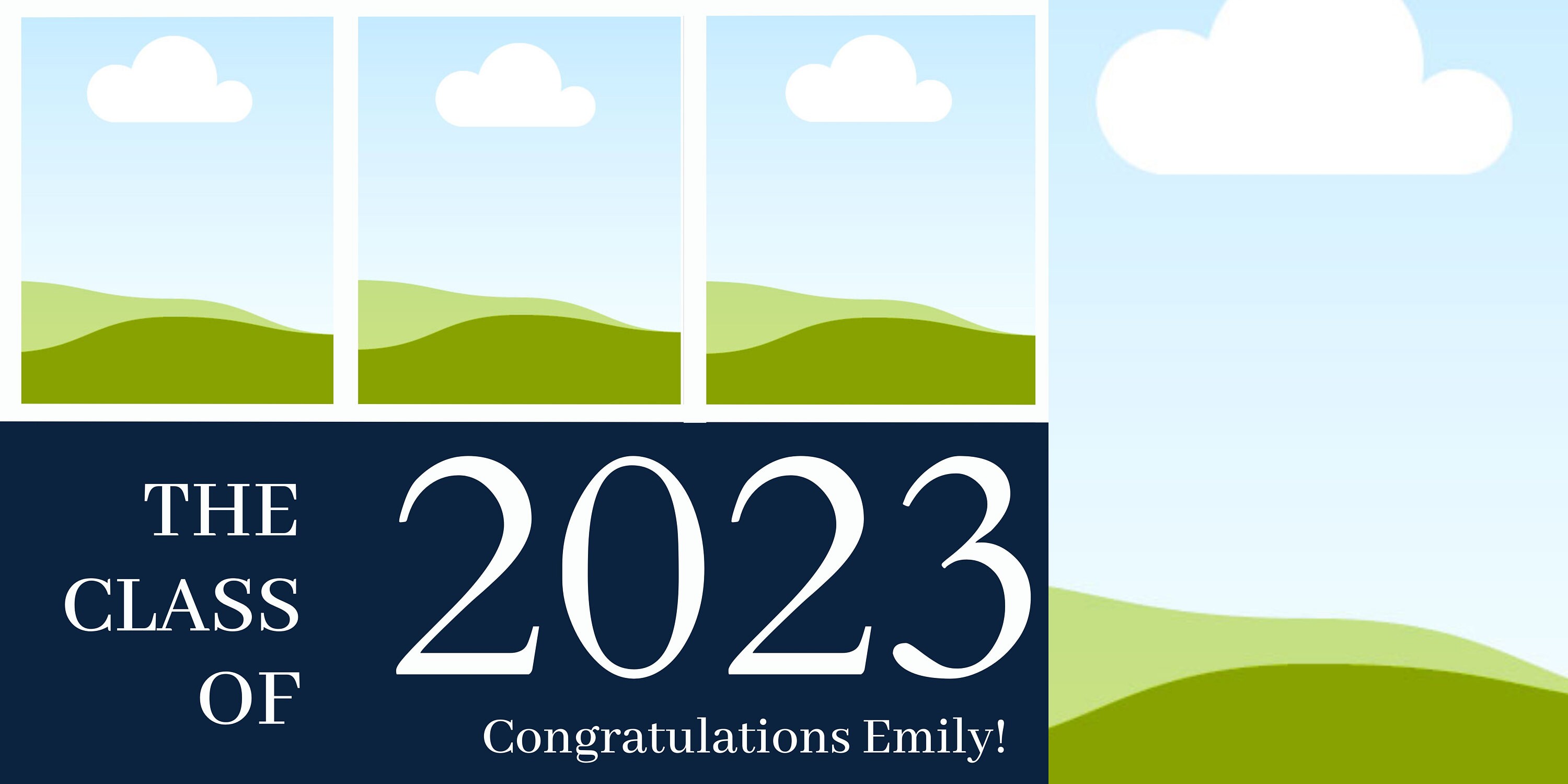 Printable Graduation Banner Template - Etsy