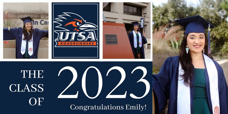 Printable Graduation Banner Template - Etsy