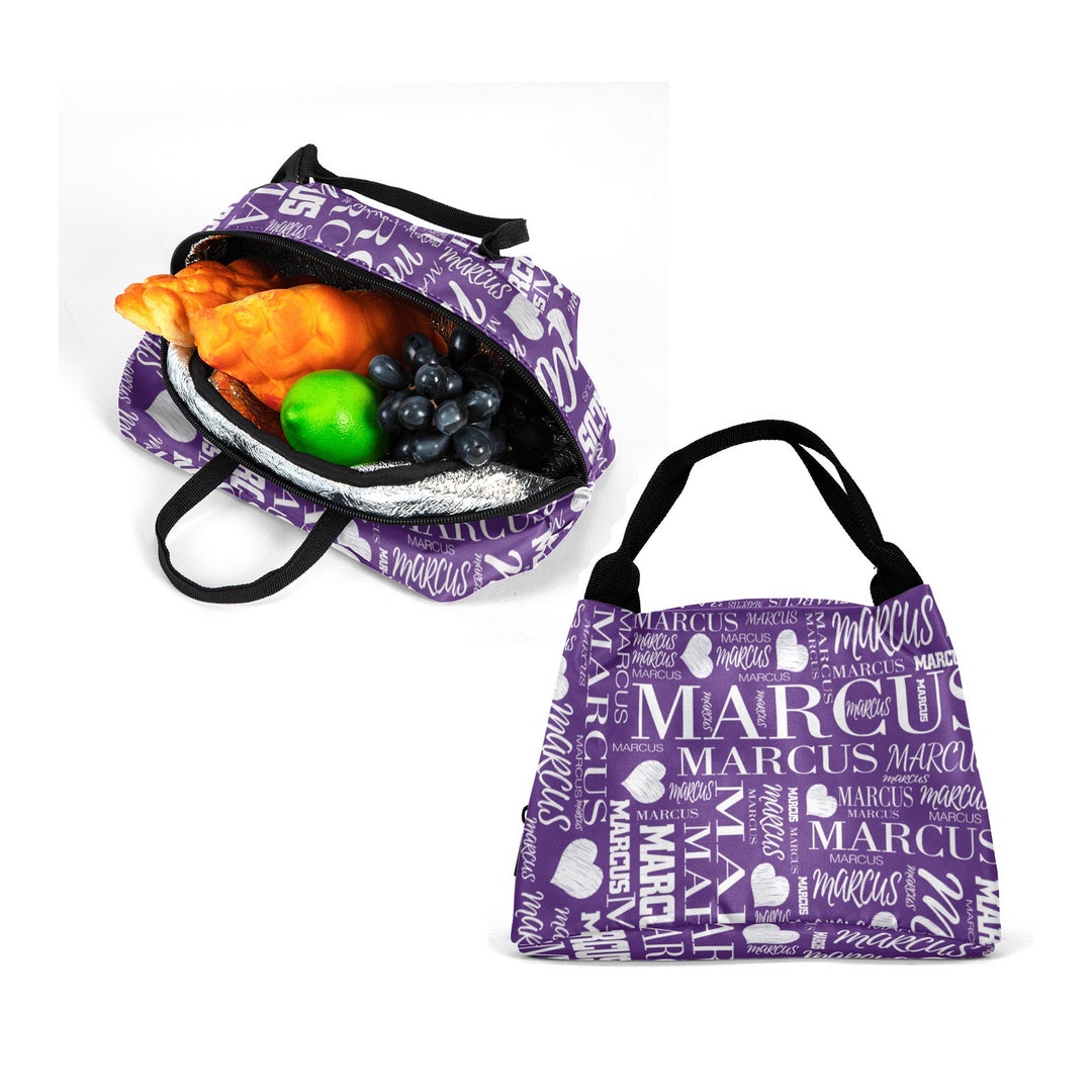 Personalized Lunch Bag With Name Custom Snack Bag Cooler Bags - Etsy