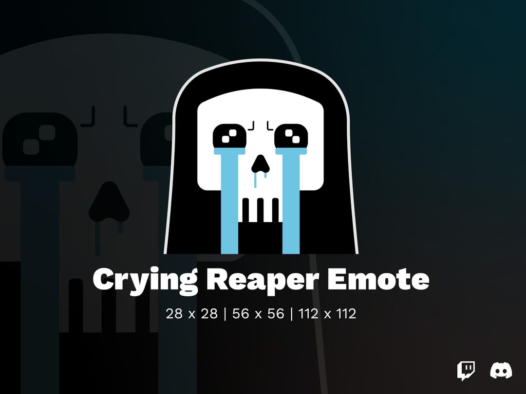 Crying Reaper Emote for Twitch or Discord - Etsy