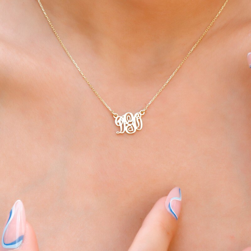 Monogram Necklace - Etsy
