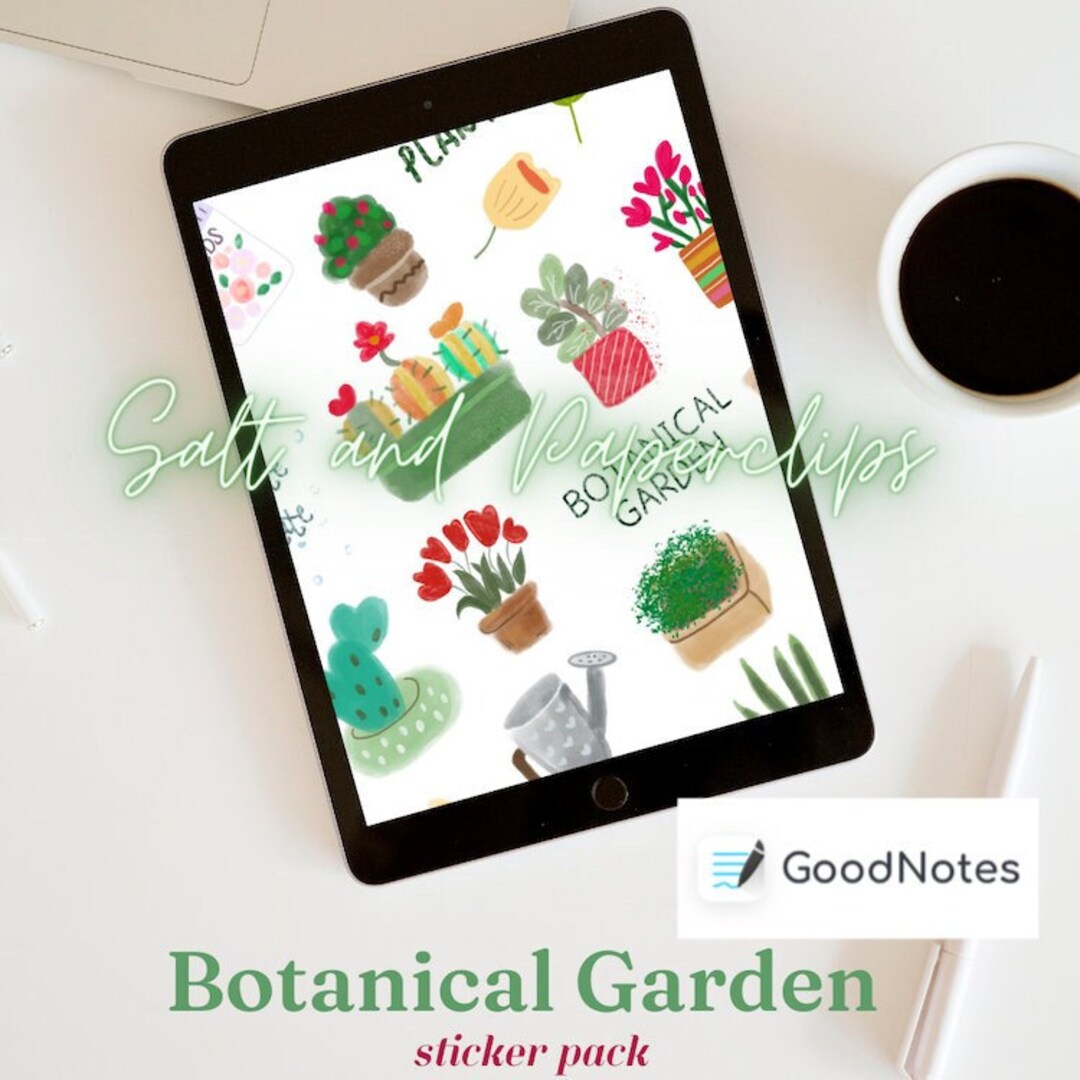 Botanical Garden Digital Sticker Pack - Etsy