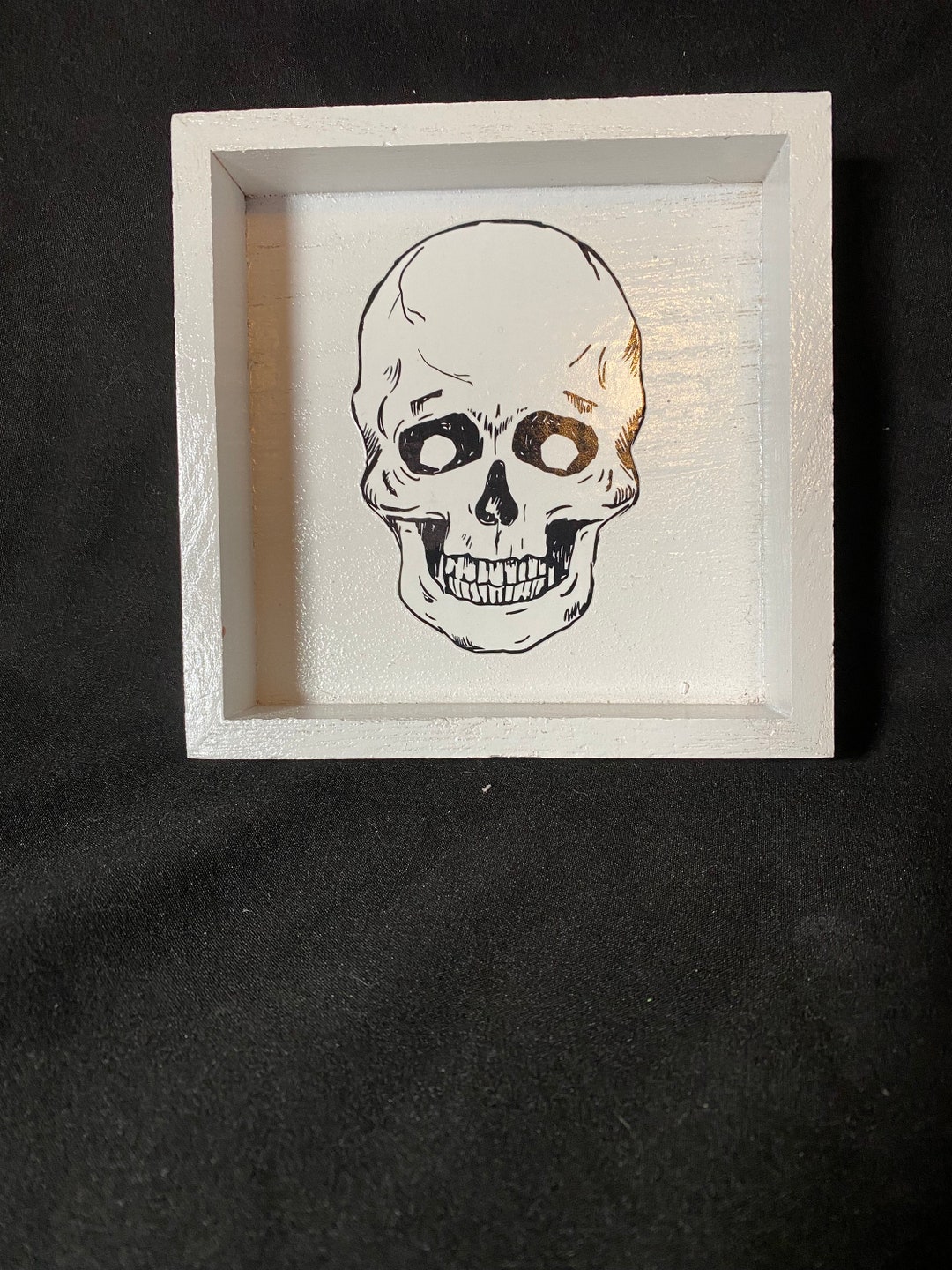 Minimalist Skull Shadow Box Wall Decor - Etsy