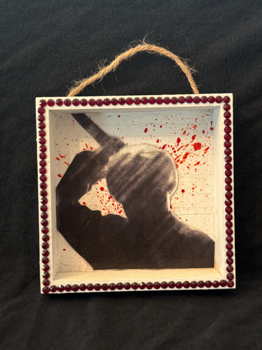 Psycho Blood Splatter Shadow Box Wall Decor - Etsy