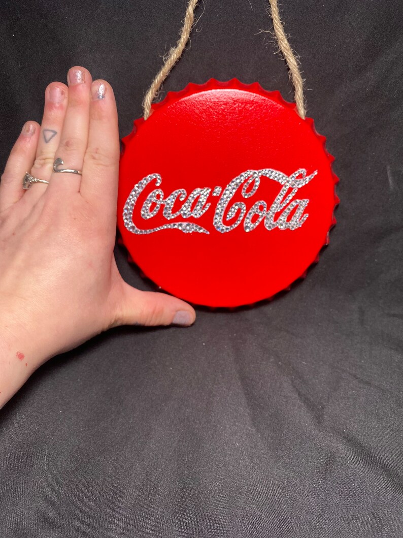 Bedazzled Large Coca Cola Bottle Top Wall Hanger - Etsy