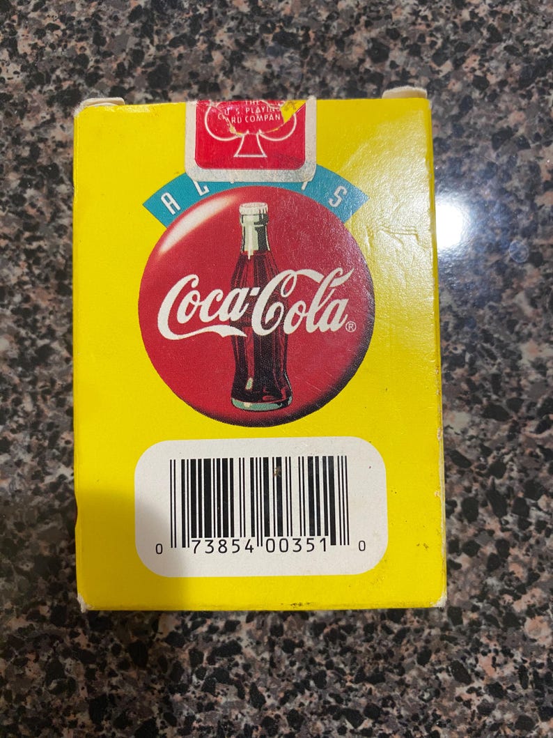 Vintage 1994 Coca Cola Playing Cards - Etsy