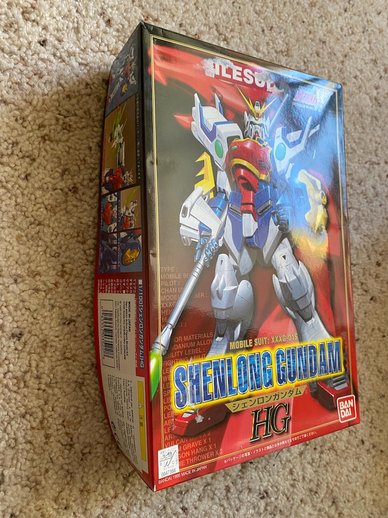 Vintage Shenlong Gundam 1/100 HG Model Kit Gundam Wing Bandai With ...