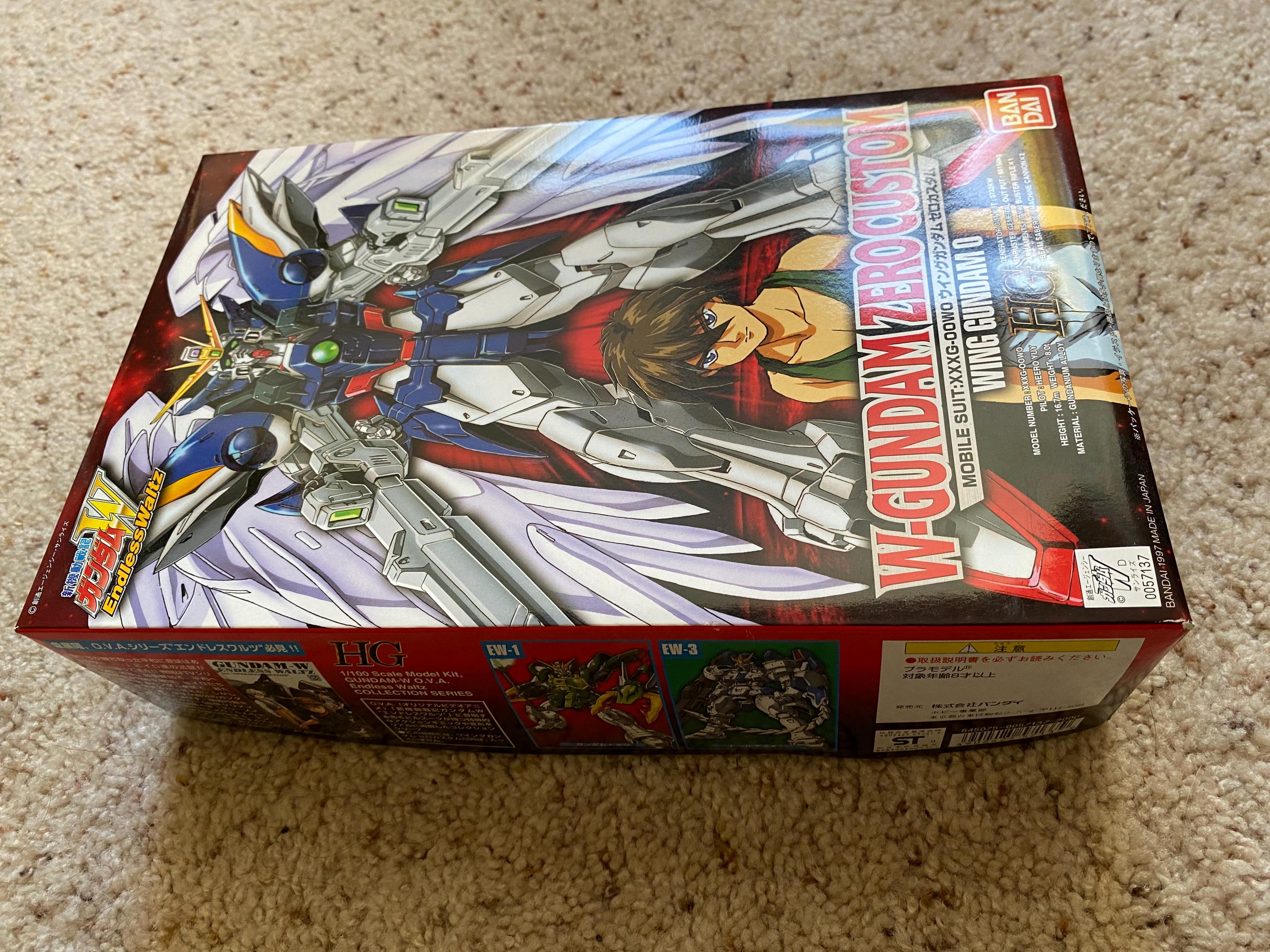 Vintage 1997 Bandai 1:100 Endless Waltz Wing Gundam Zero Model Kits ...