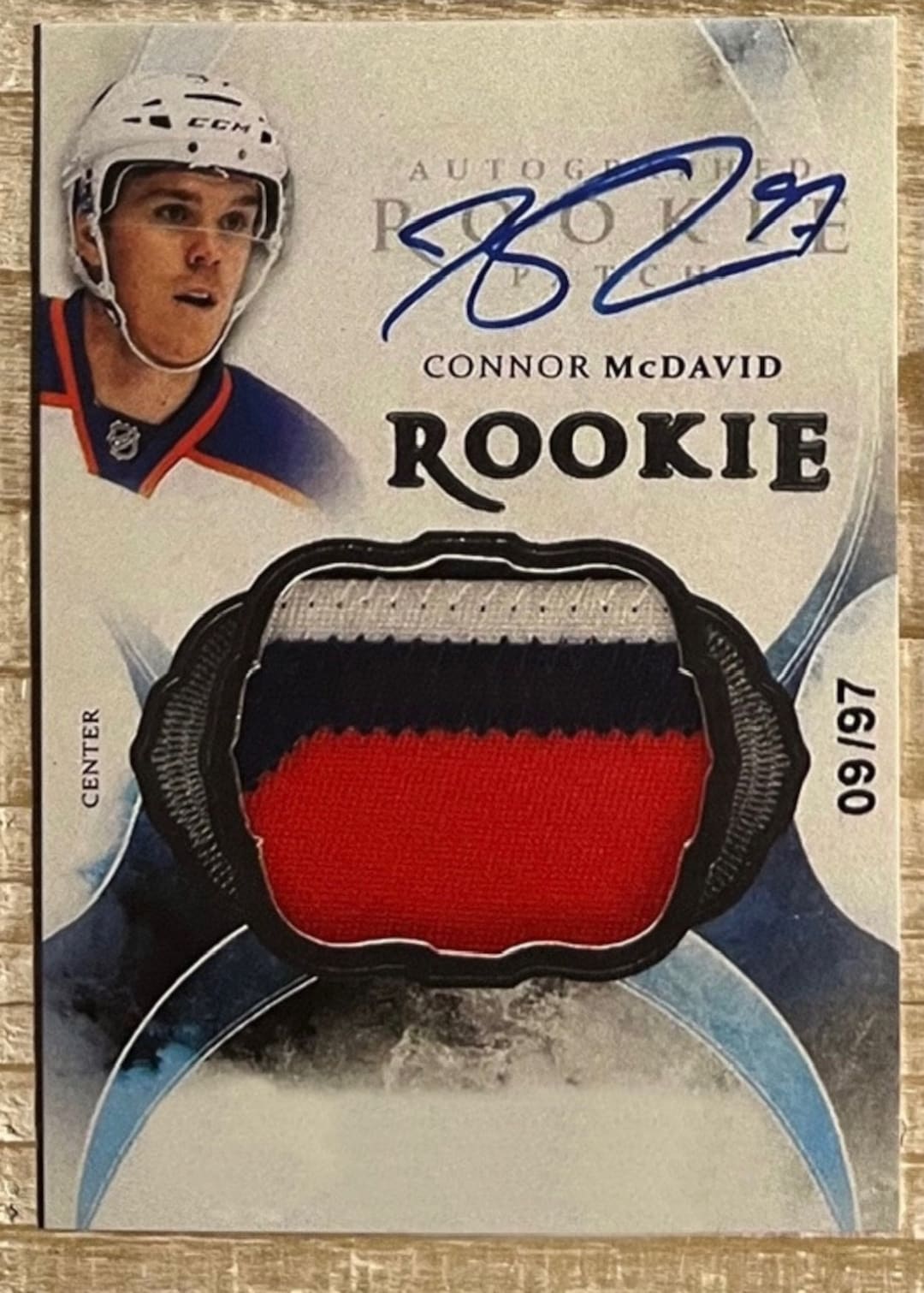 Connor Mcdavid 2016 Exq Autograph Facsimile Printed Patch Rookie Card ...
