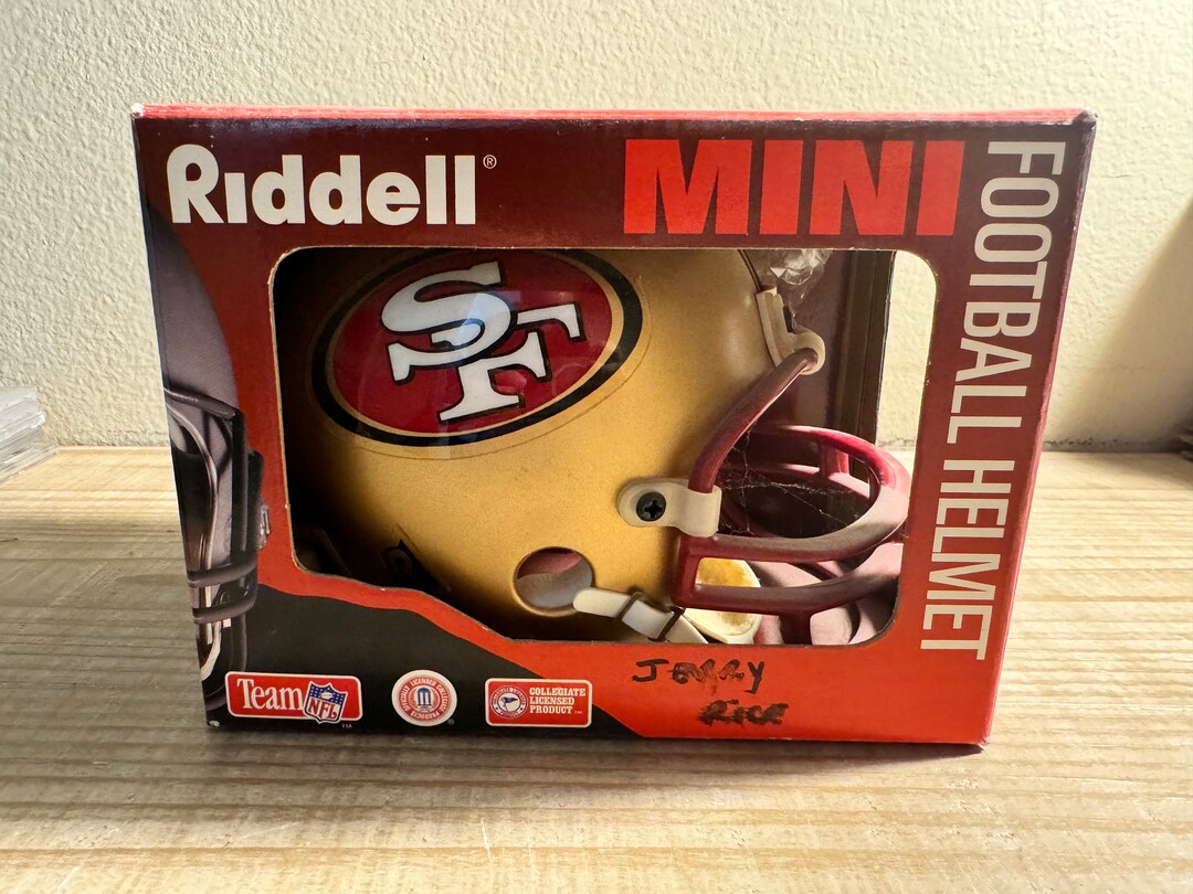 Jerry Rice Autograph Mini Riddell Helmet San Francisco 49ers - Etsy