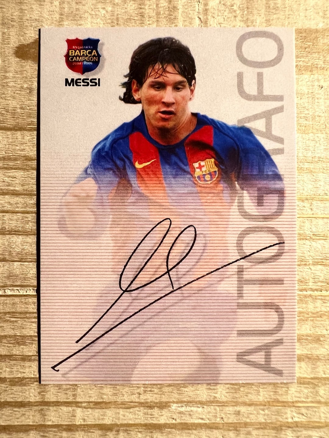 Lionel Messi 2004 Autograph Facsimile RP Rookie Card Mint Condition - Etsy