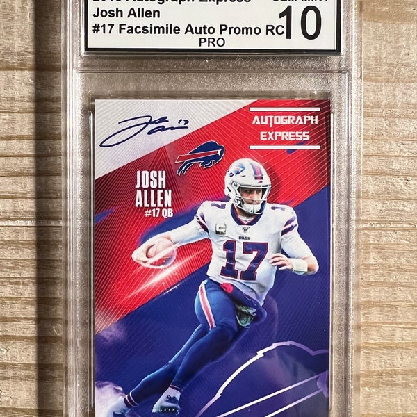 Josh Allen Autograph Card - Etsy