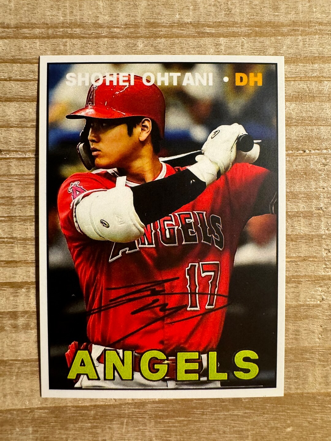 Shohei Ohtani DH 1967 Style Facsimile Autograph Collectable Card Los ...