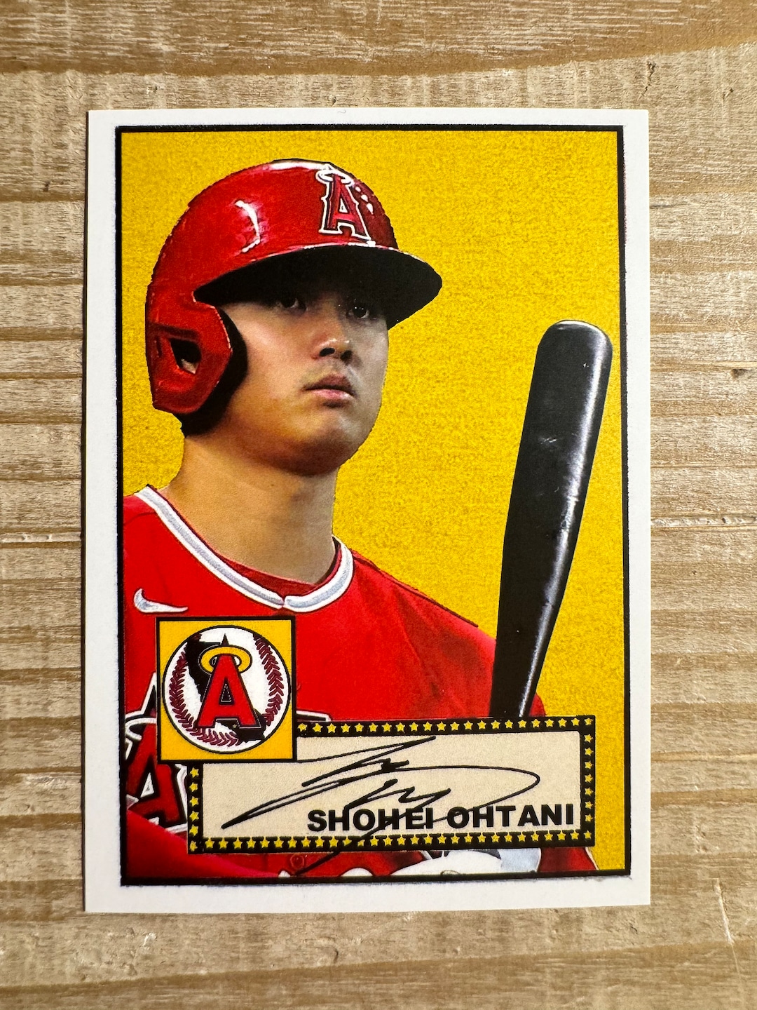 Shohei Ohtani 1952 Style Facsimile Autograph Collectable Card Los ...