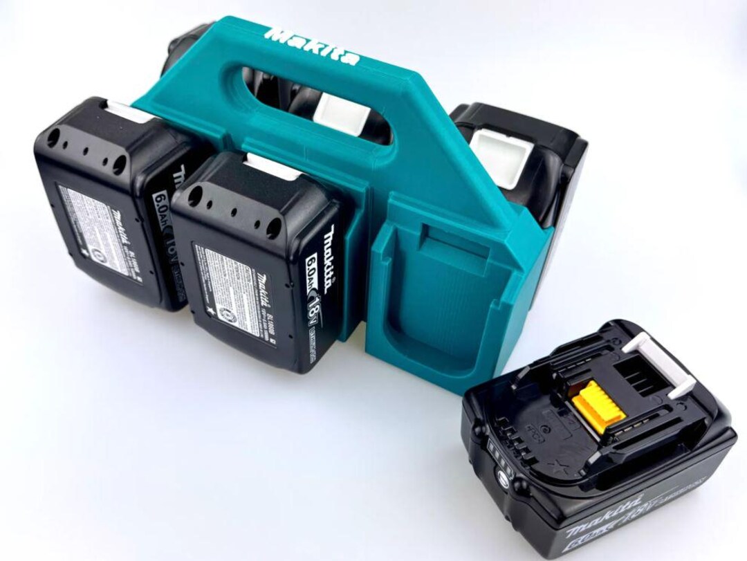 Makita 18V Battery Caddy Fits 6 or 4 Makita 18V Battery 3D Printed - Etsy