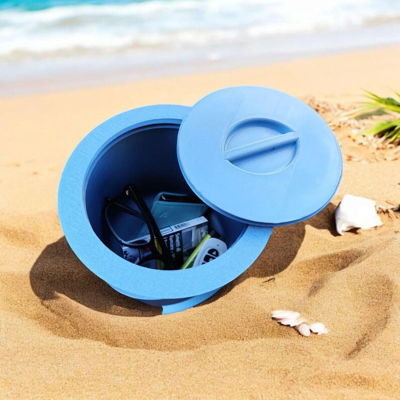 Mini Bury-in-sand Beach Safe - 3D Printed - Etsy Australia