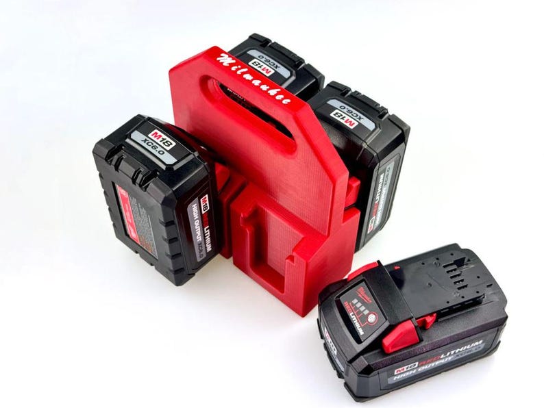 Milwaukee M18 Battery Caddy – Secure Storage, 4 or 6 Battery Capacity ...