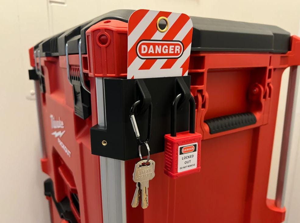 Milwaukee Packout Lockout Tagout Holder – Secure LOTO Storage for ...