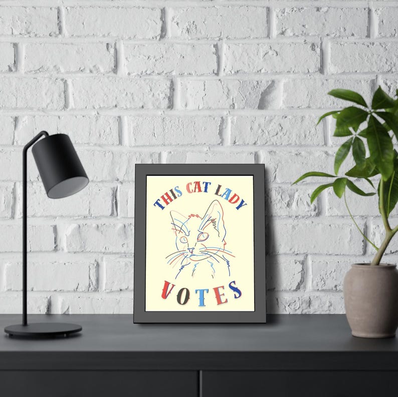 Voting Cat Lady PNG SVG File, Cat Digital Wall Art, Funny Voting ...