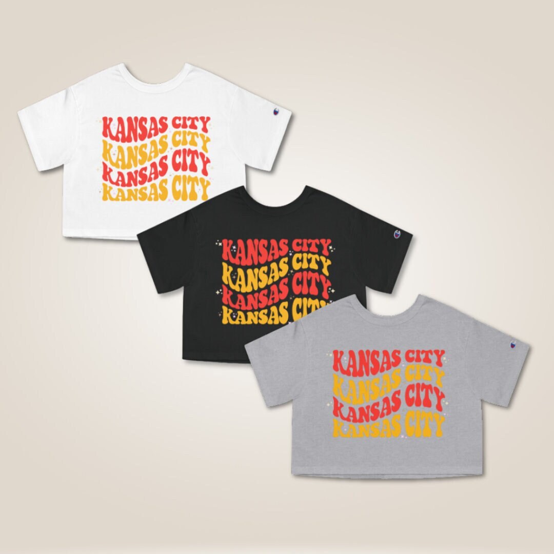 Groovy Retro Kansas City Champion Crop Top, Cropped T-shirt for KC ...