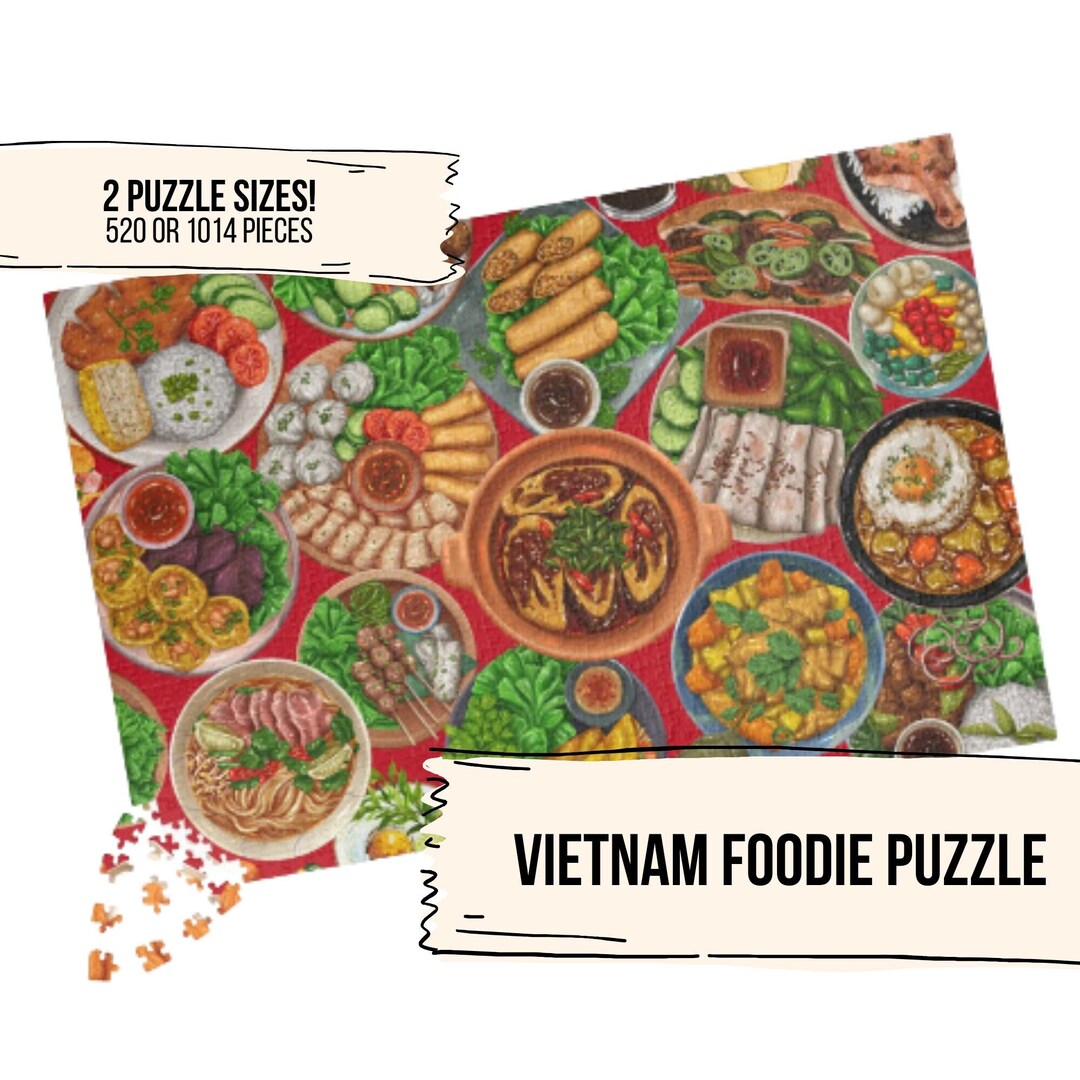 Vietnamese Gifts Vietnamese Street Food Puzzle Vietnam - Etsy