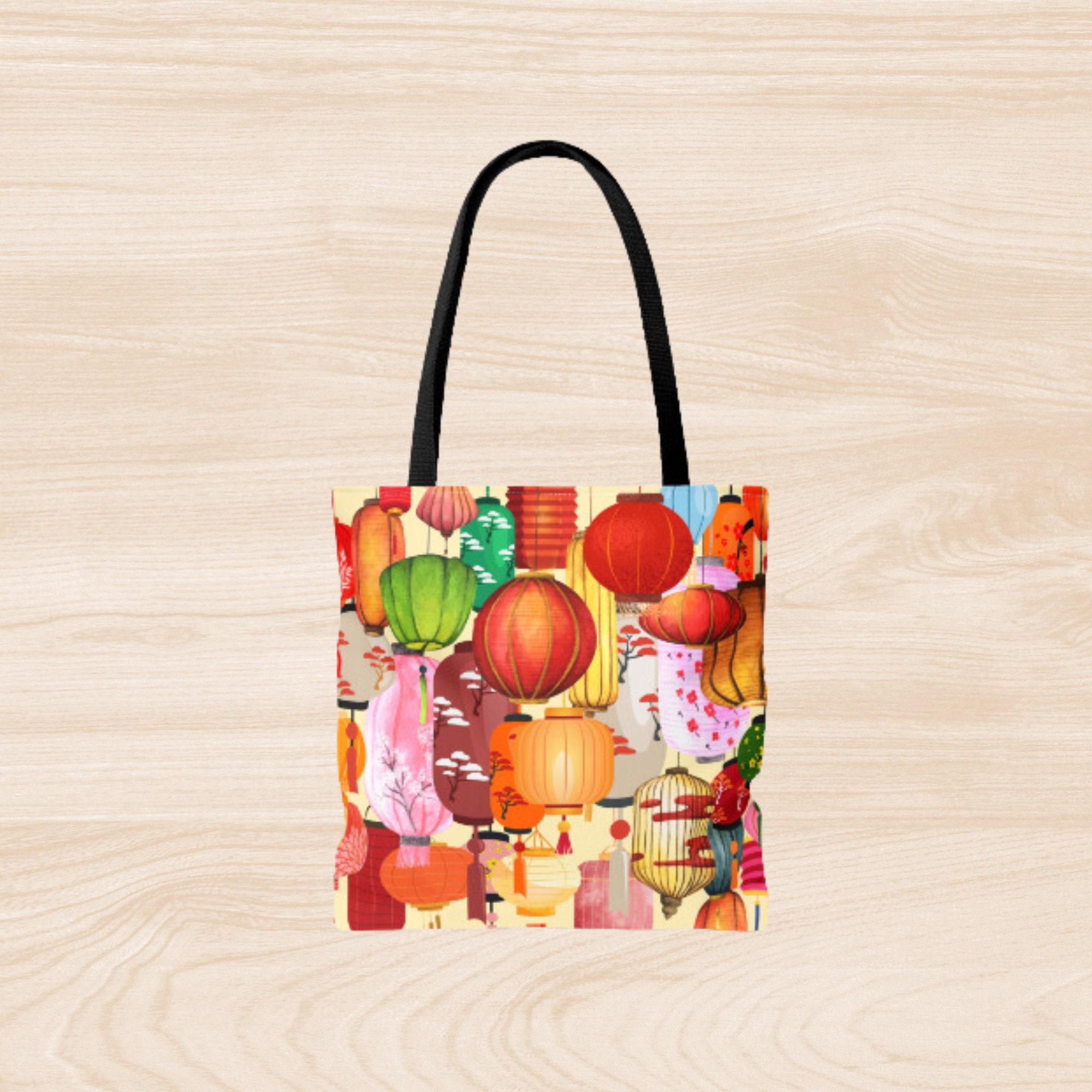 Hoi an Inspired Tote Bag for Lunar New Year | Chinese Lantern Tote Bag ...