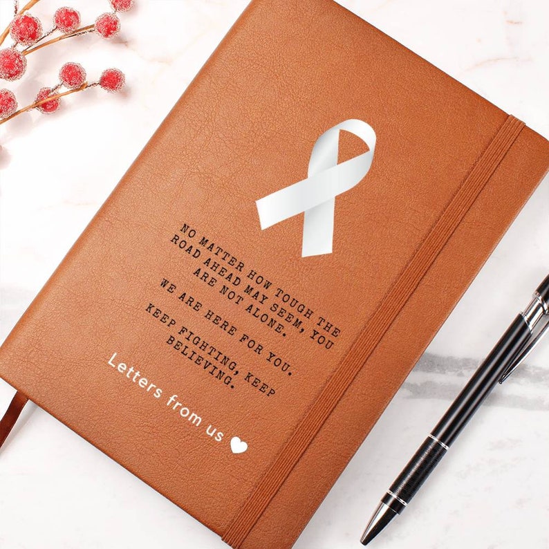Letters to a Lung Cancer Fighter, Leather Journal, Sentimental Letters ...