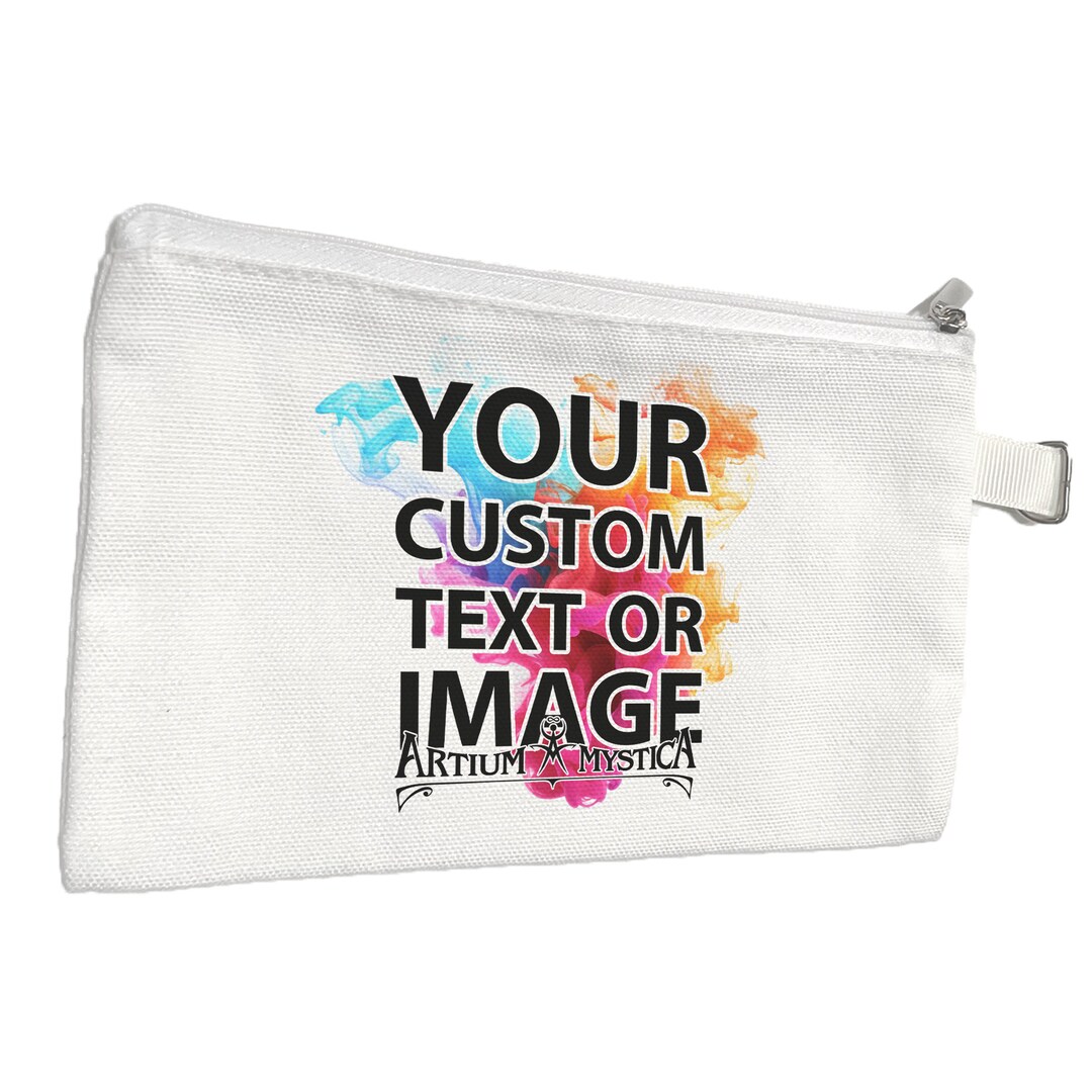 Custom Photo Makeup Bag, Personalized Pencil Case, Add Your Own Design ...