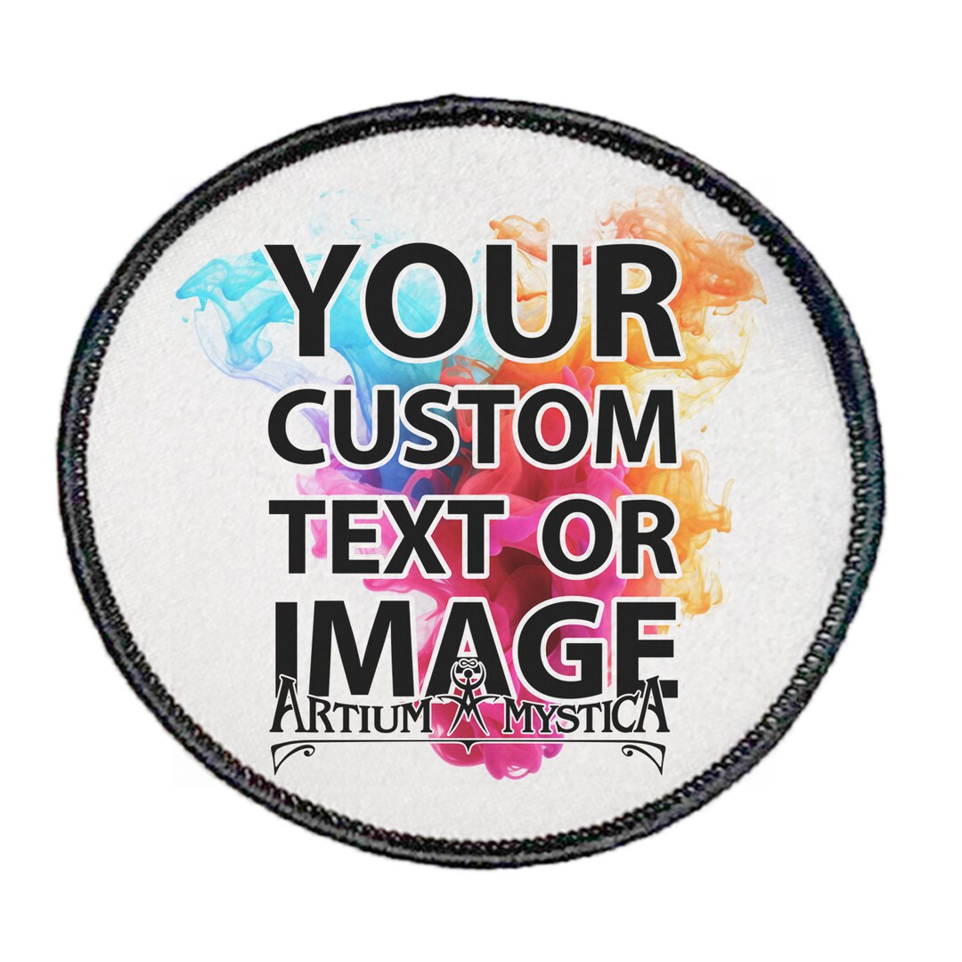 Custom Iron-on Patch – Personalized Photo, Logo, or Text, 3" Circle - Etsy