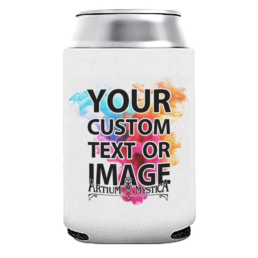Custom Printed Can Bottle Cozy Personalized Regular Size Your Photo ...