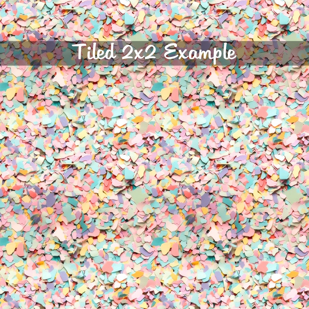 Colorful Pastel Confetti Bits Tileable Seamless Pattern - Etsy