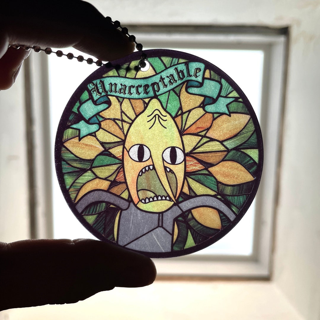 Lemongrab Unacceptable Adventure Time Suncatcher Car Charm 3” ACRYLIC ...