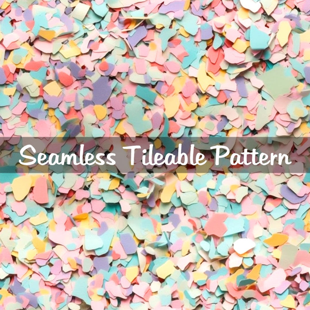 Colorful Pastel Confetti Bits Tileable Seamless Pattern Repeating ...