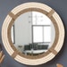 Rope Rustic Wall Mirror Decorative Wall Mount Round Large Wall Hanging ...