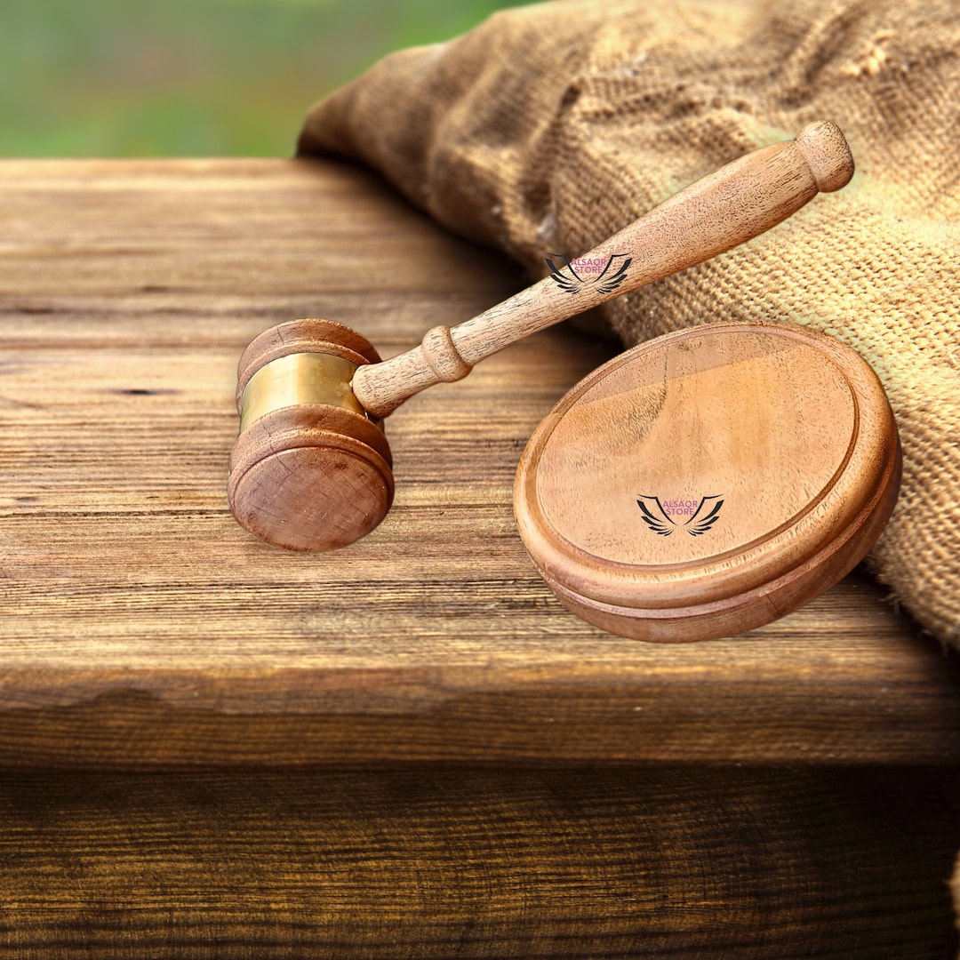 Personalized Wooden Gavel Set – Engraved Judge Gavel & Sound Block ...