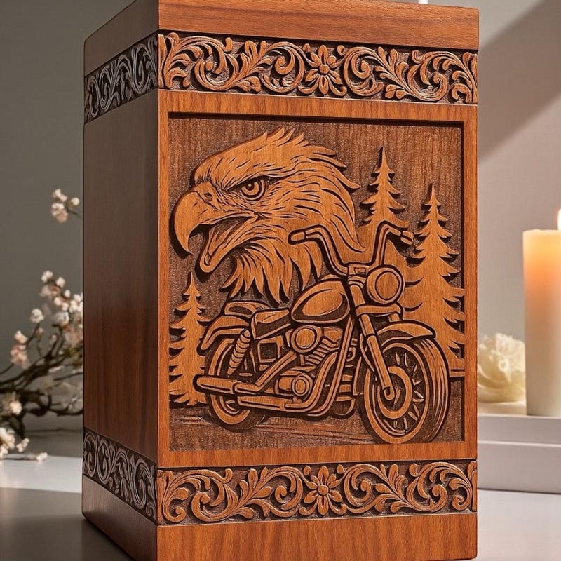 Burial Urns Motorcycle - Etsy UK