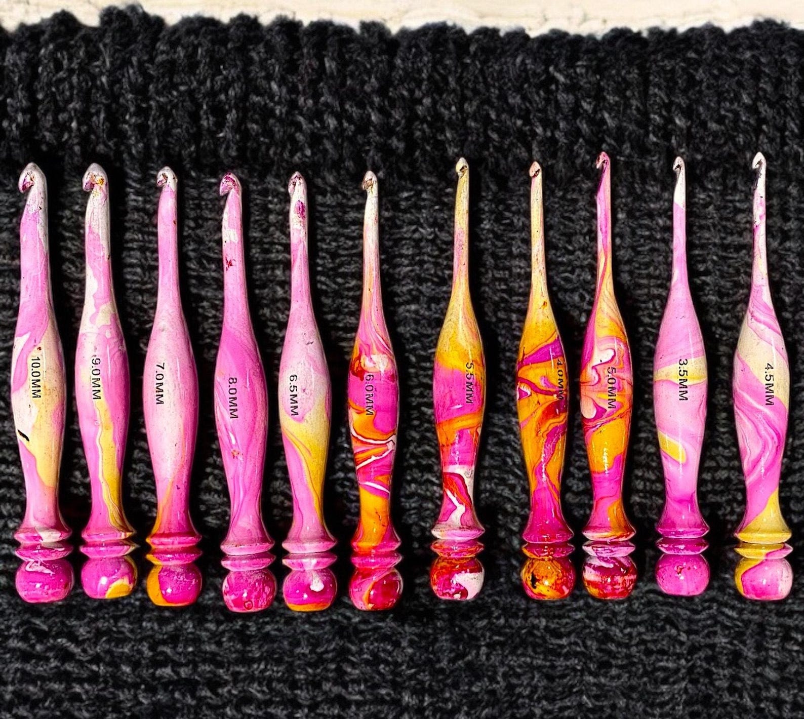 Handmade Wooden Crochet Hook – Ergonomic Yarn Needle, Knitting Tool - Etsy