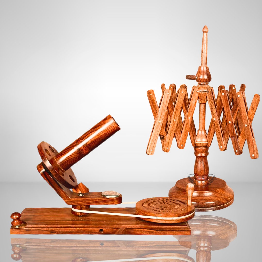 Hand Operated Winder Rosewood Yarn Winder Large Wooden Yarn Winder for ...