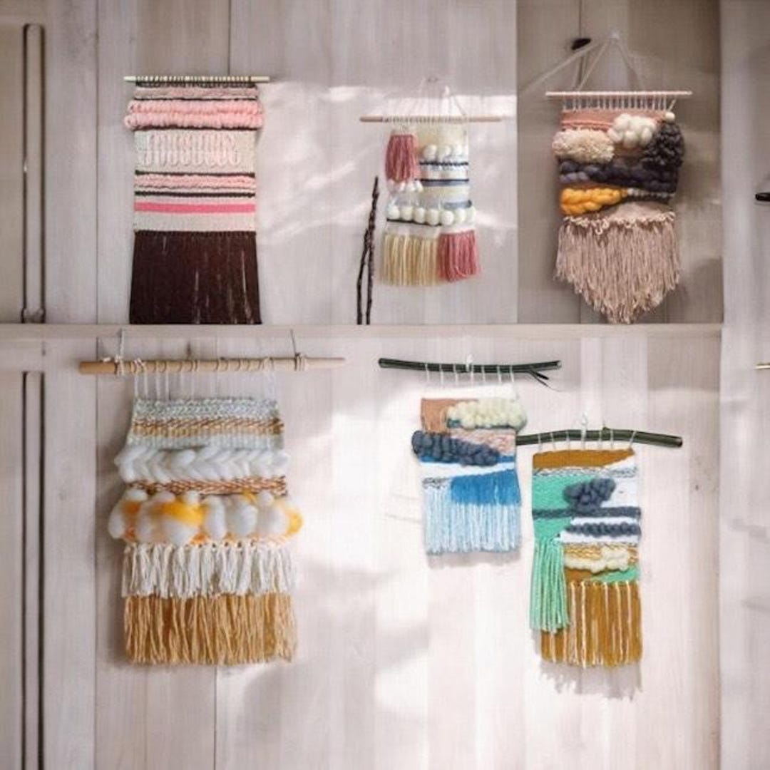 Loom Wood Rustic Desk Organizer – Handmade Pen Holder, Unique Office ...