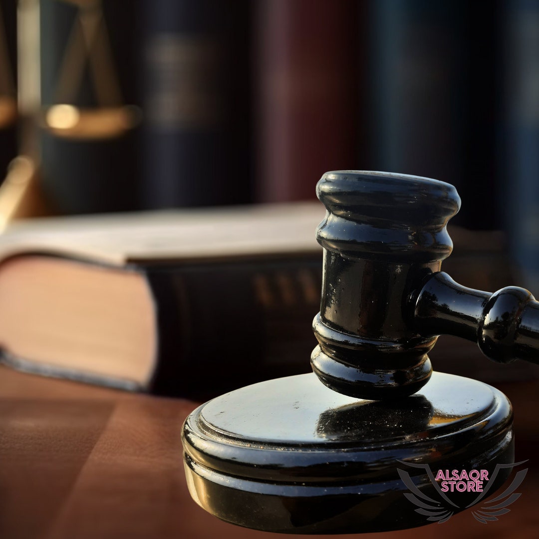 Black Gavel Made From Indian Rosewood Mallet for Auction Engraved ...