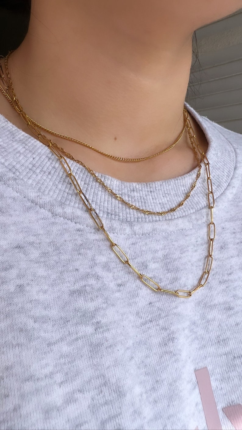 Chain Necklace Vine Chain Twist Chain Gift for Her - Etsy