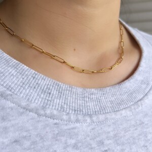 18K Gold Chain Necklace, Vine Chain, Twist Chain, Gift for Her, Figaro ...