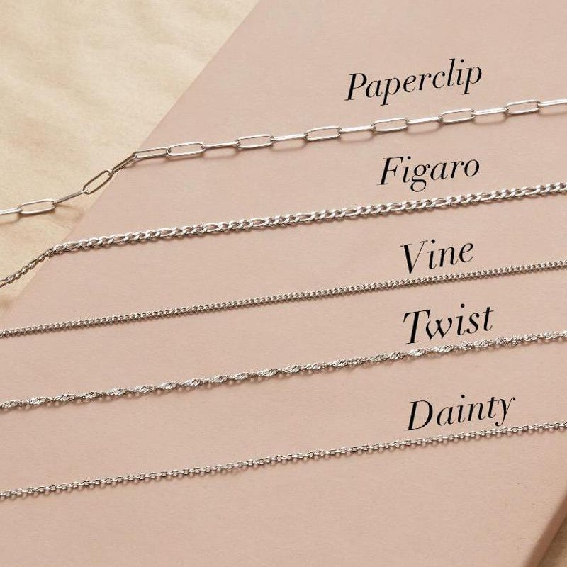 Paperclip. Sterling Necklace - Etsy