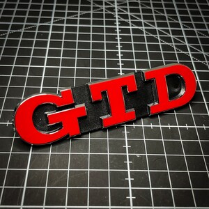 2x Premium Vinyl Overlay GTD Emblem Sticker Golf 7 GTD - Etsy UK