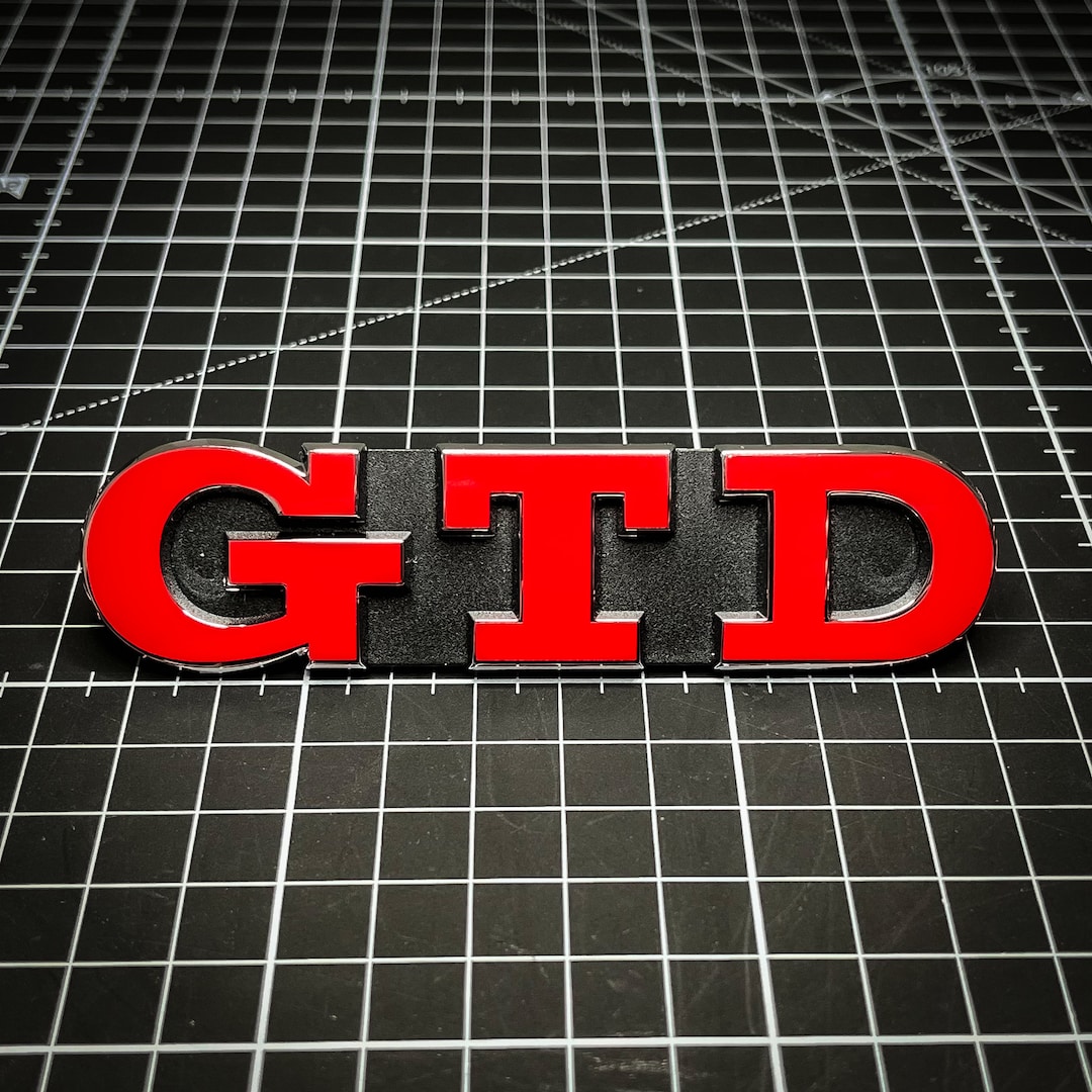 2x Premium Vinyl Overlay GTD Emblem Sticker Golf 7 GTD - Etsy